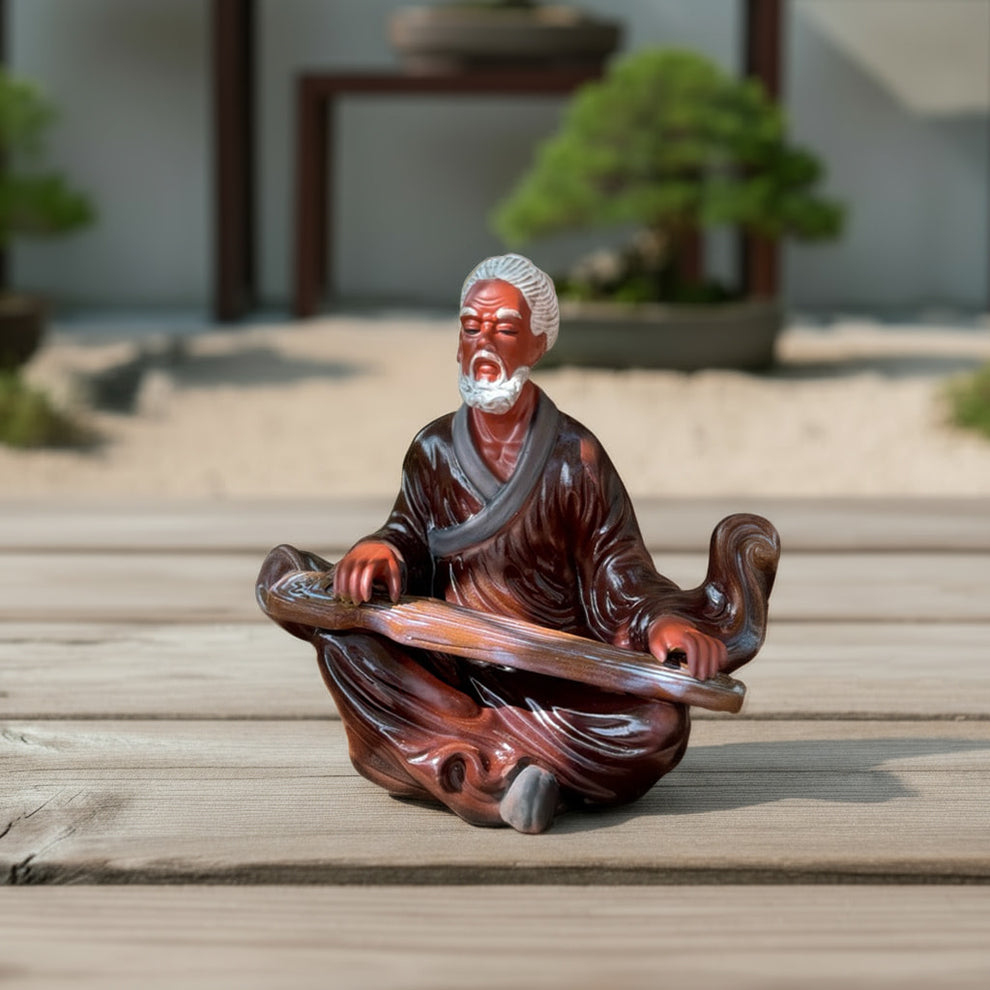 Musician Sage Figurine | Glazed Ceramic | 6.7" H – The Viet Potter